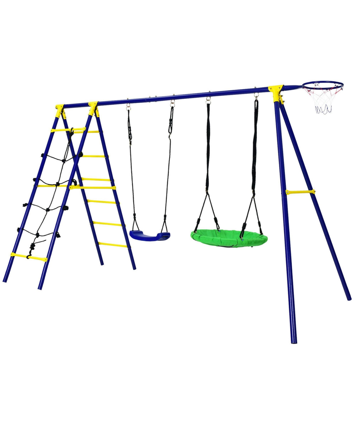 Click here for Gymax Boys 5-In-1 Swing Set for Outdoor W/ Heavy D... prices