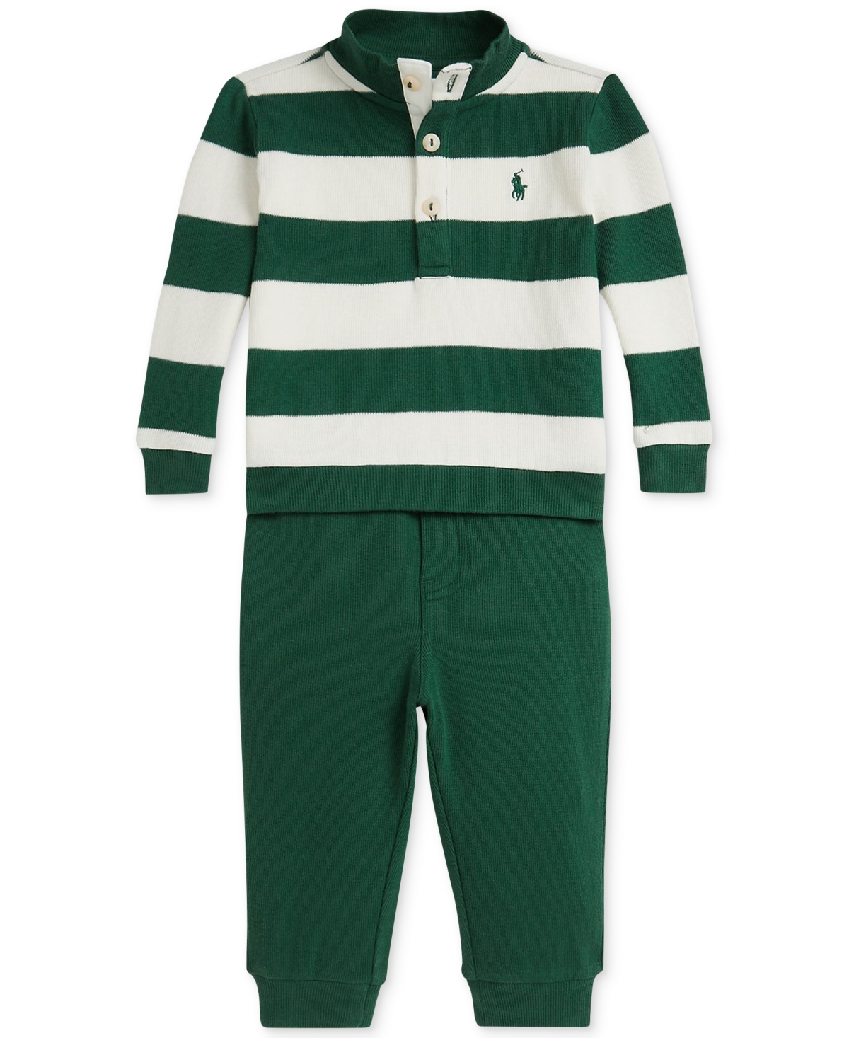 Click here for Polo Ralph Lauren Baby Boys Rib-Knit Pullover & Jo... prices