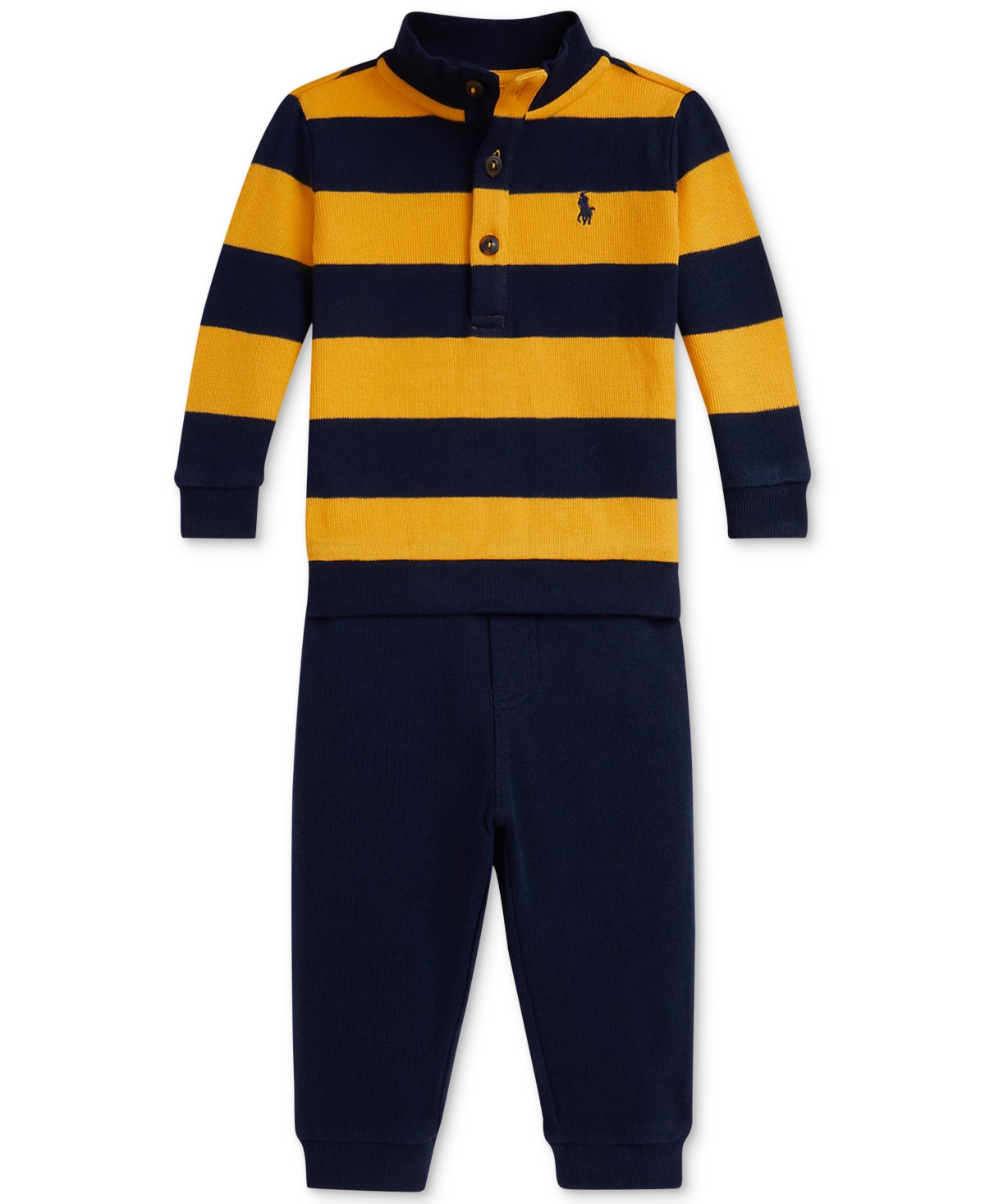 Click here for Polo Ralph Lauren Baby Boys Rib-Knit Pullover & Jo... prices