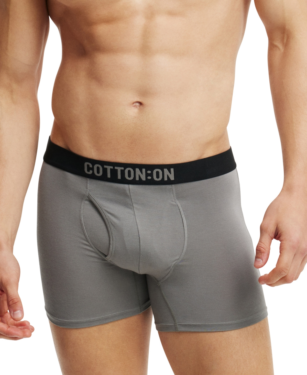 Click here for Cotton On Mens Regular Fit Trunks - Gray prices