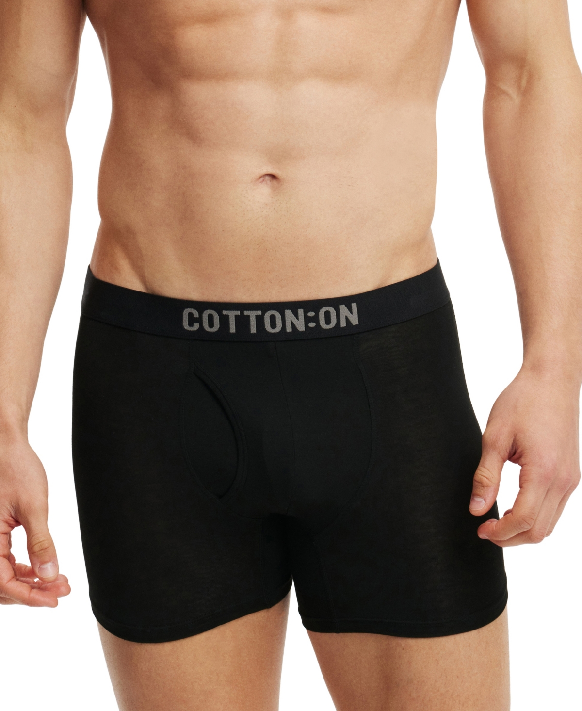 Click here for Cotton On Mens Regular Fit Trunks - Black prices