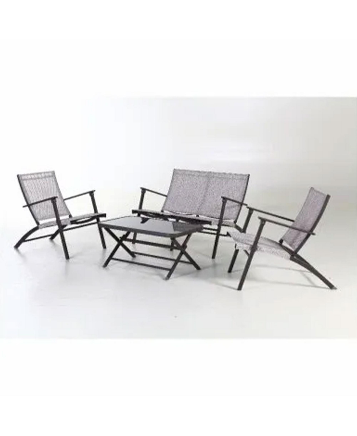 Click here for Four Seasons Courtyard Novara 4 Piece Steel Foldin... prices