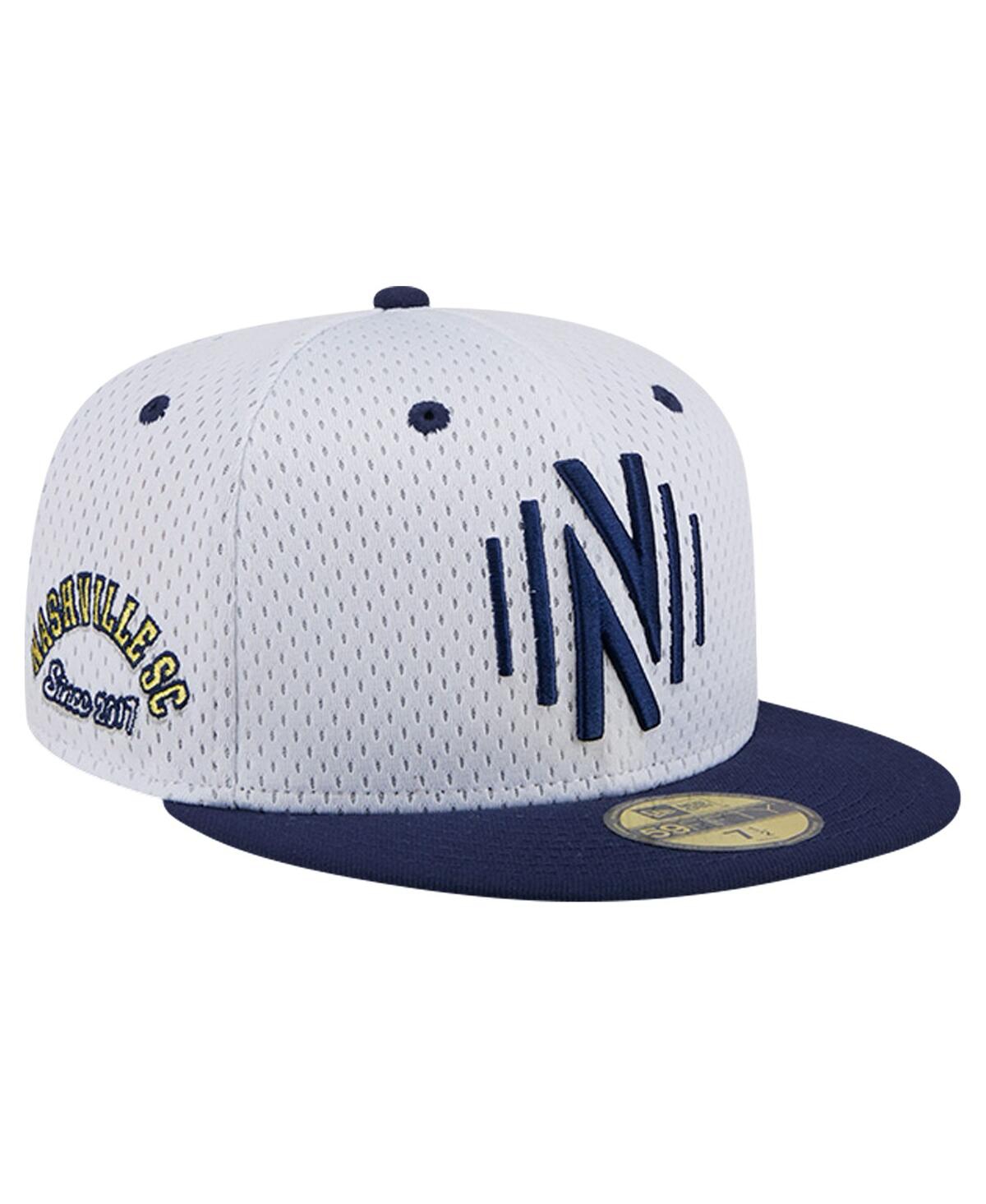 Click here for New Era Mens Gray Nashville Sc Throwback Mesh 59FI... prices