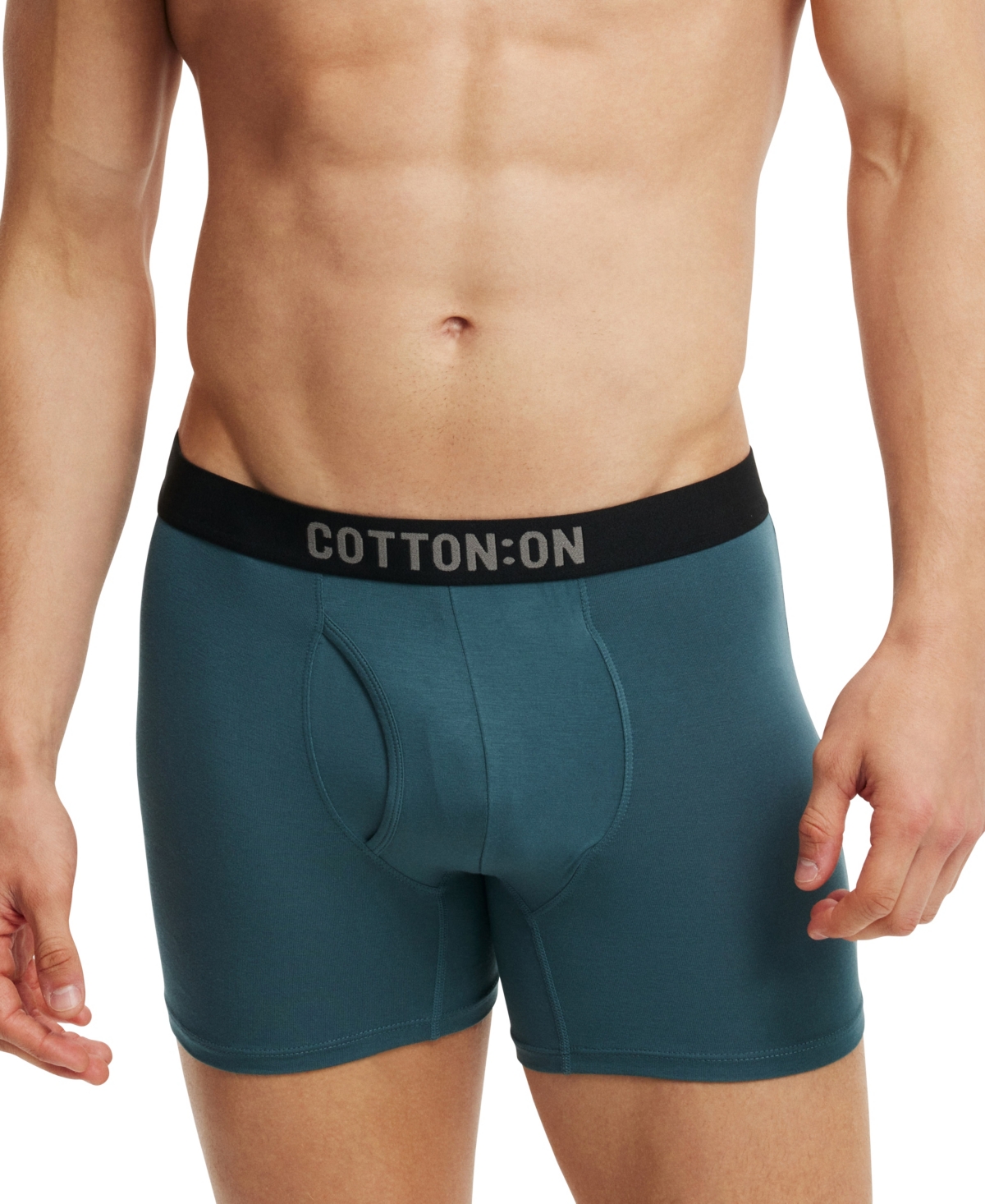Click here for Cotton On Mens Regular Fit Trunks - Emerald prices