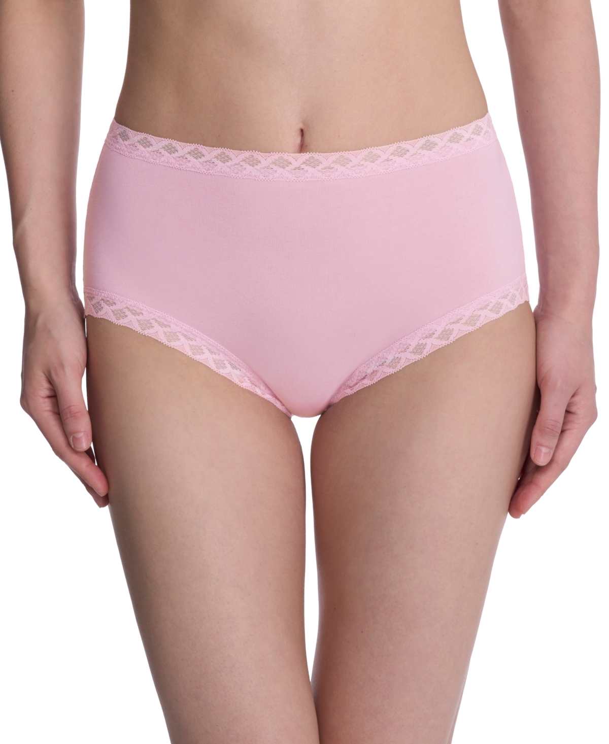 Click here for Natori Bliss Lace-Trim High Rise Cotton Brief 7550... prices