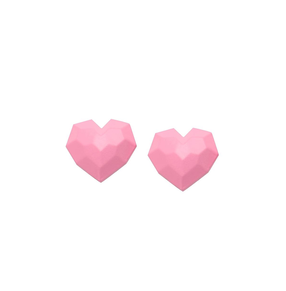 Click here for Sohi Womens Green Heart Stud Earrings - Pink prices