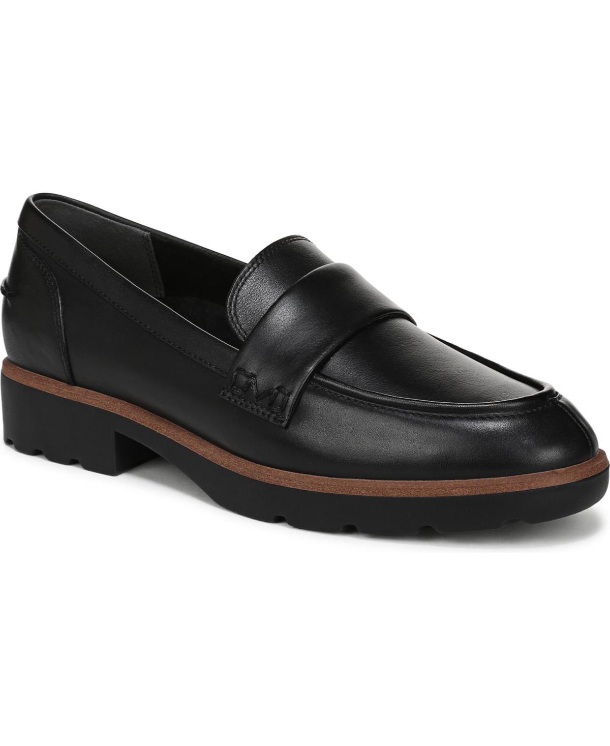 Click here for Vionic Womens Cleo Loafer Loafers - Black tumble l... prices