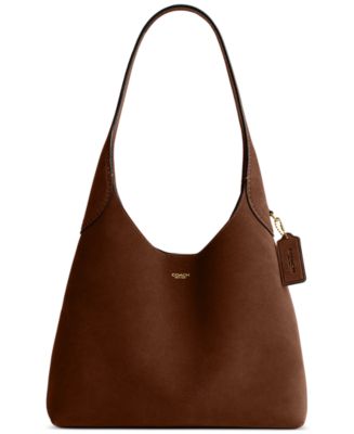 COACH Brooklyn Medium Suede Shoulder Bag 28 - Macy's