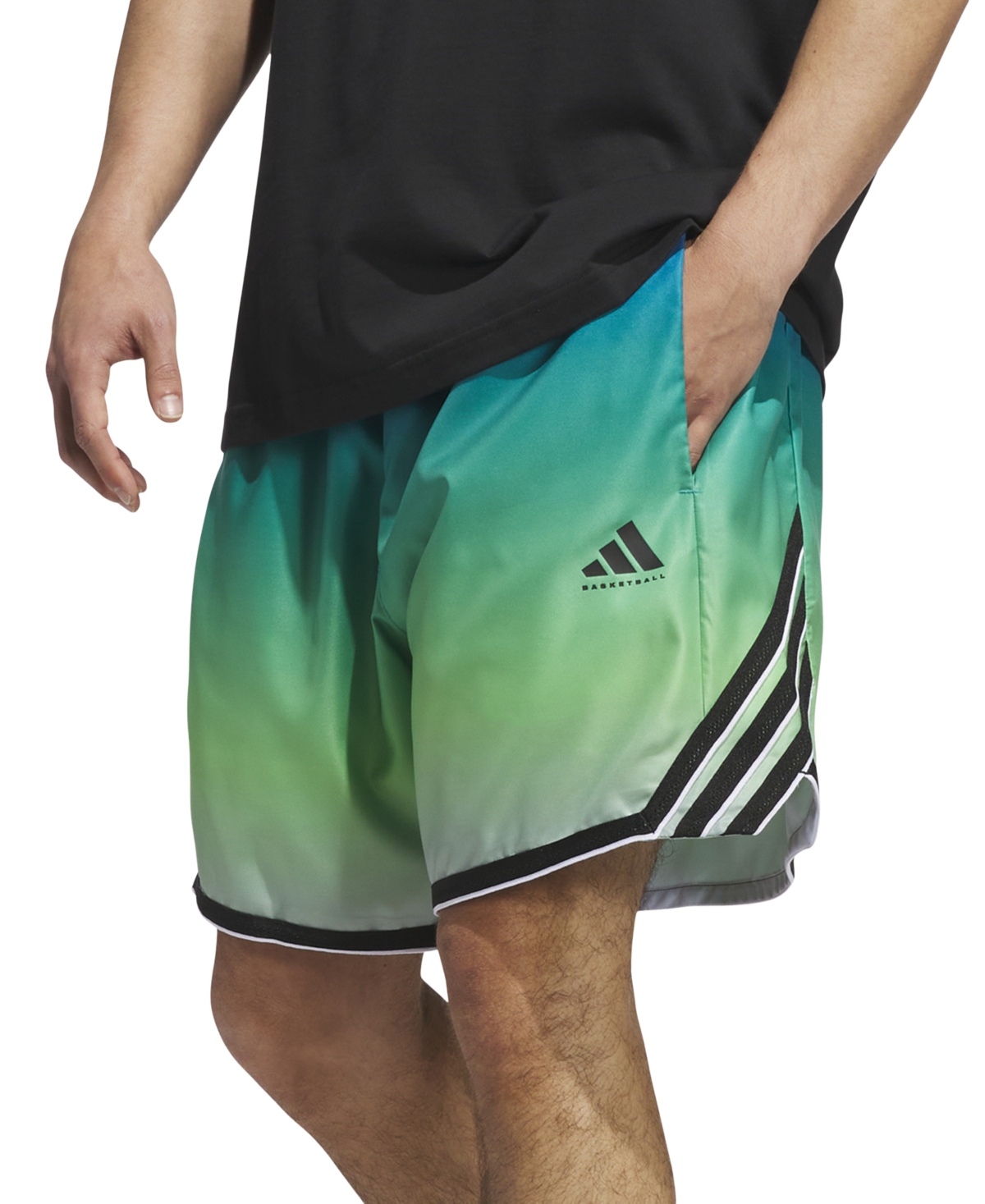 Click here for adidas Mens Faded 3-Stripes Logo Shorts - Lime/tea... prices