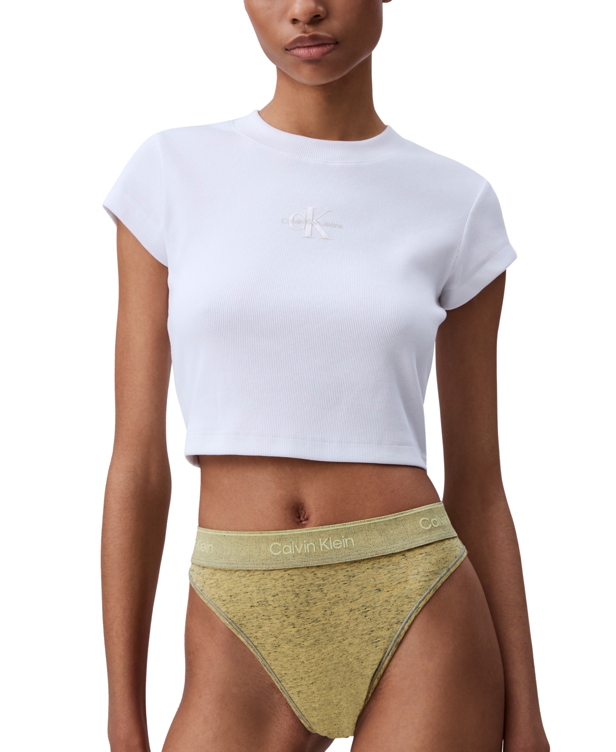 Click here for Calvin Klein Womens Icon Cotton Stretch Tanga Unde... prices