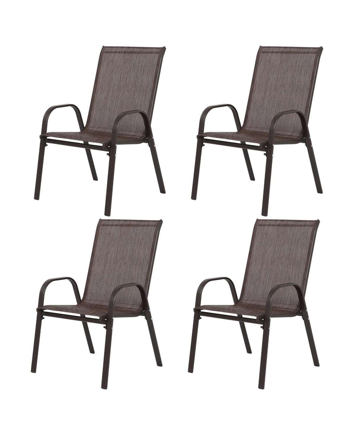 Click here for Mondawe Outdoor 4 Piece Patio Chairs with Breathab... prices