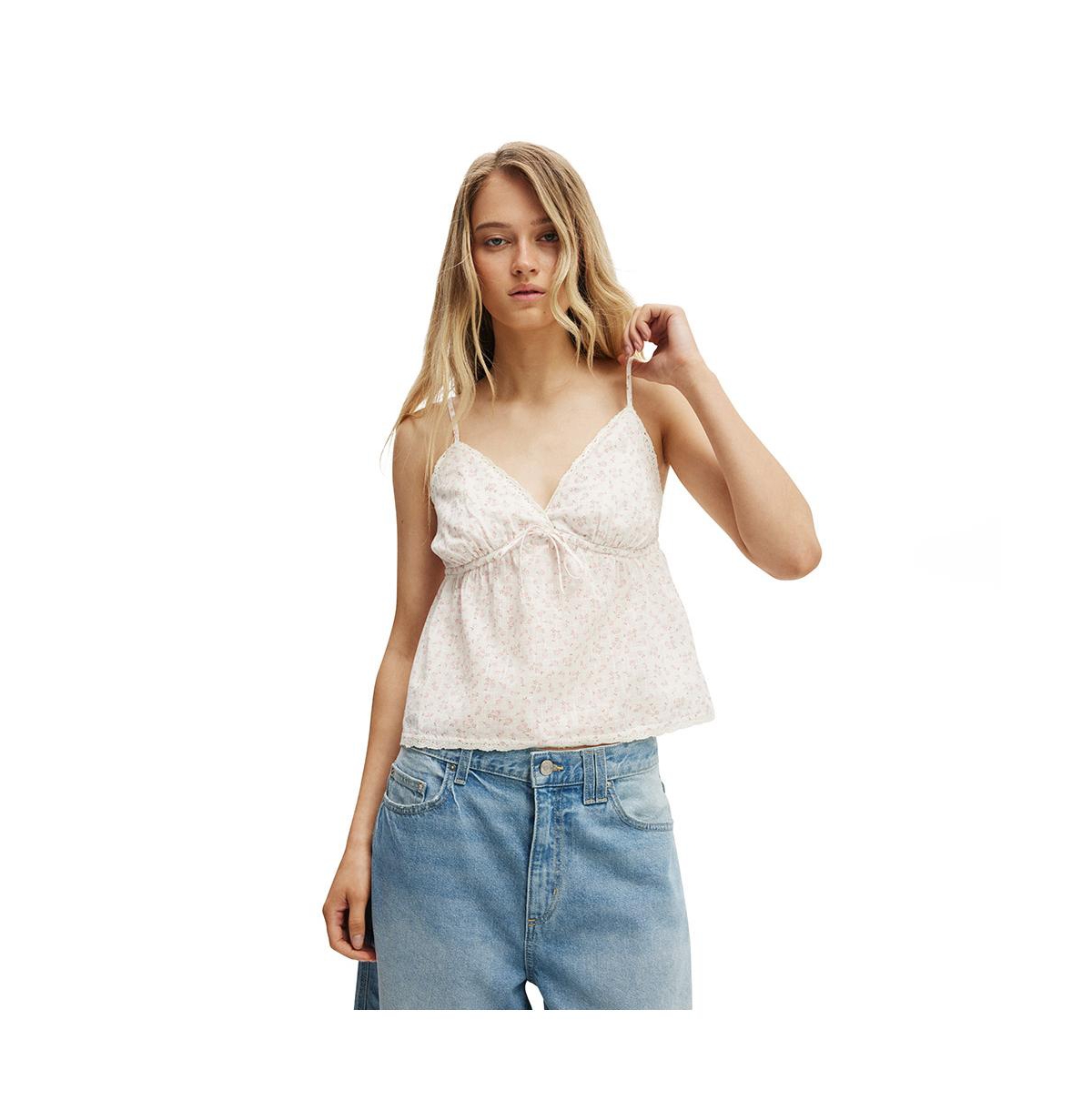 Click here for Cotton On Womens Cotton Lace Cami - Kristen daisy... prices