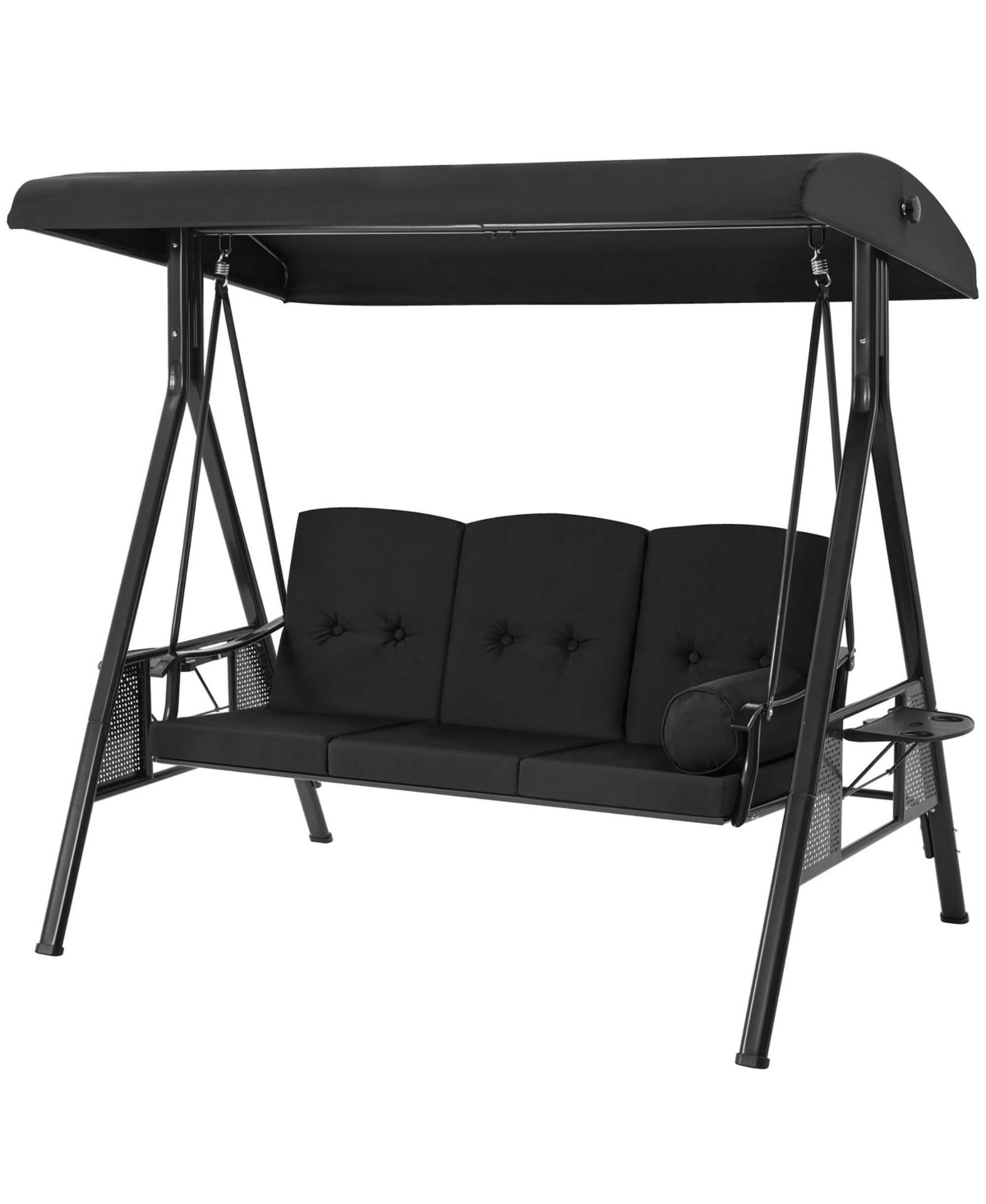 Click here for Boyel Living 3-Person Metal Patio Swing with Remov... prices