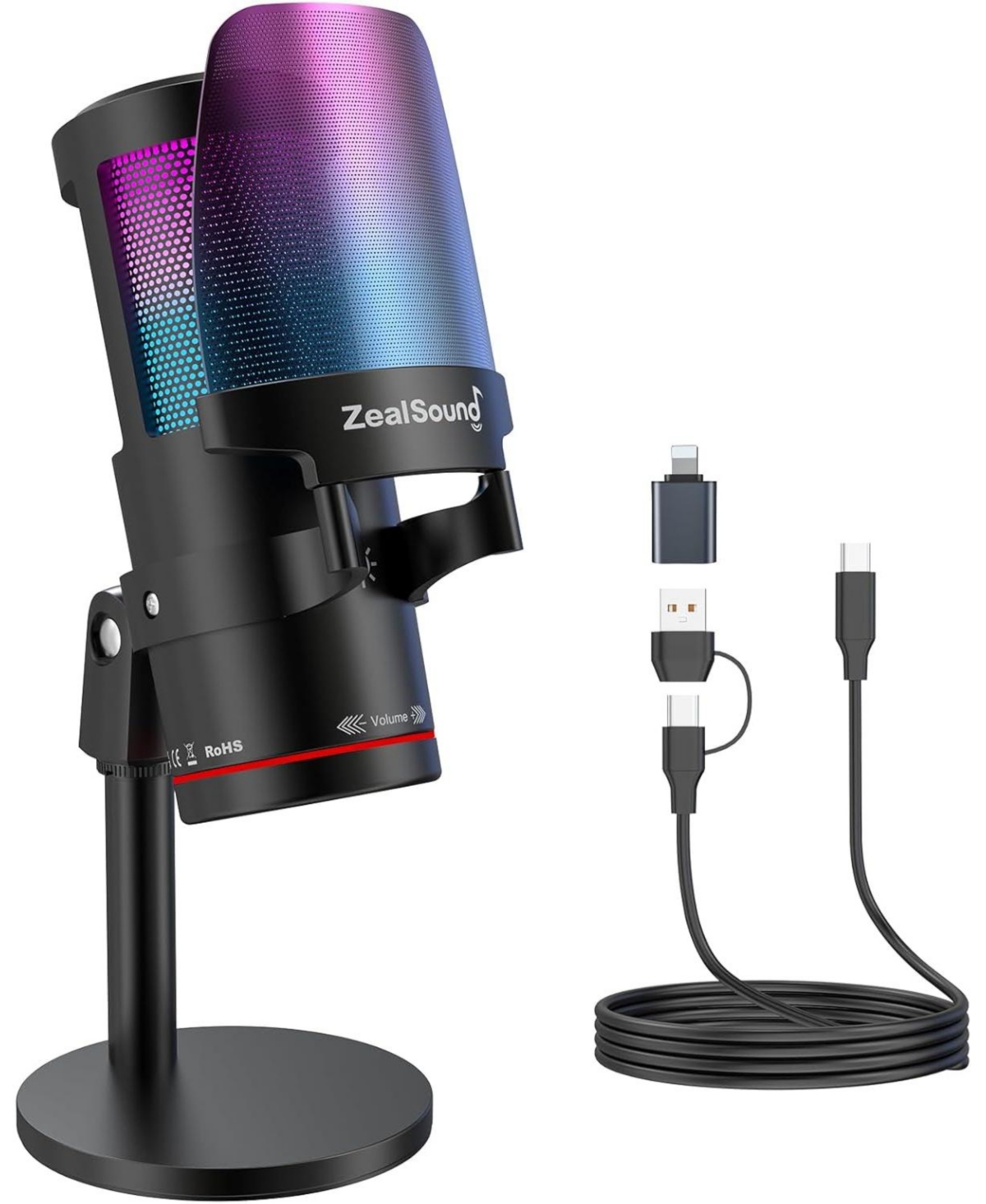 Click here for ZealSound Usb Microphone for iPhone  iPad  Pc  Rgb... prices