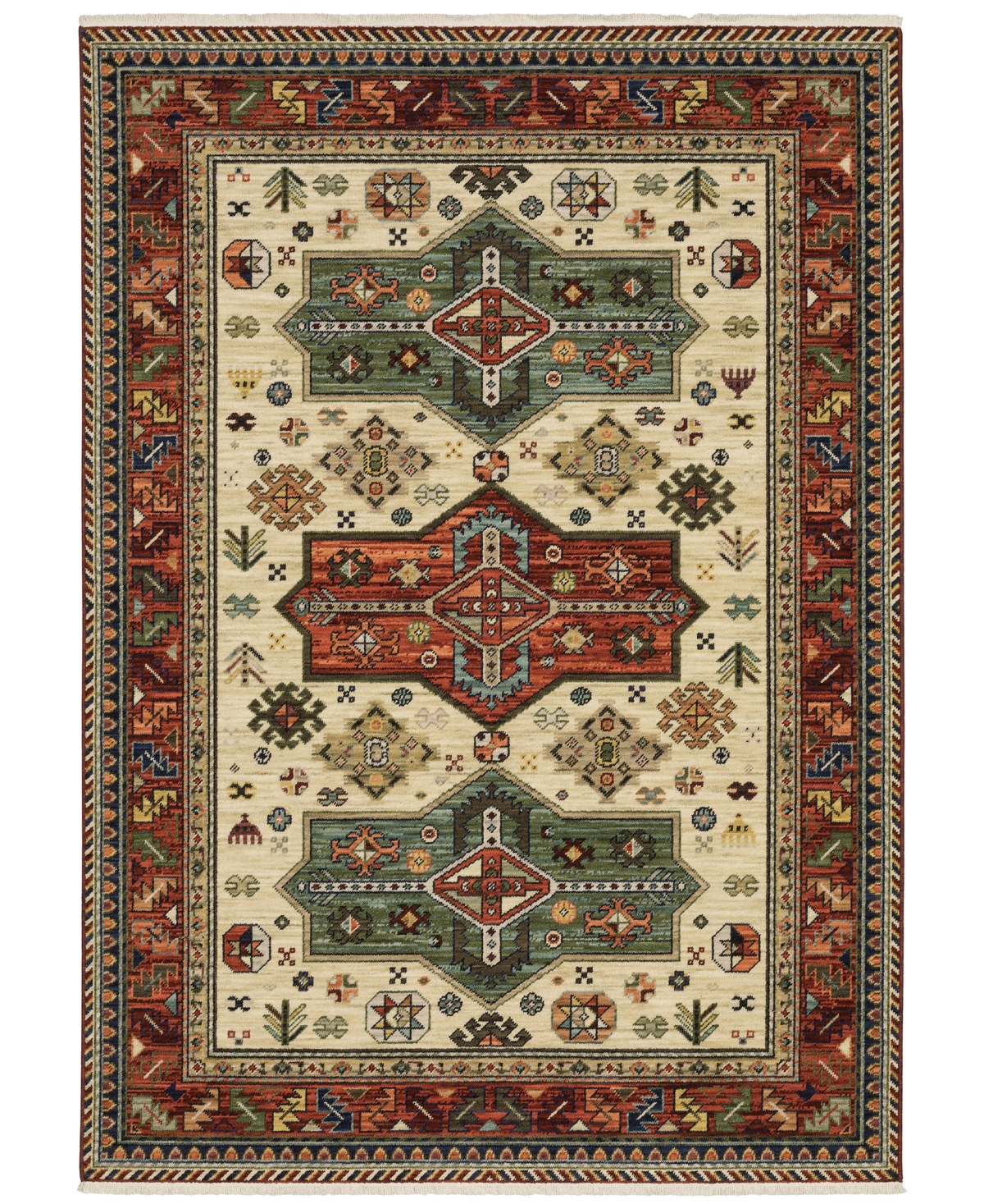 Click here for Oriental Weavers Lilihan 8022R 2x3 Area Rug - Red prices