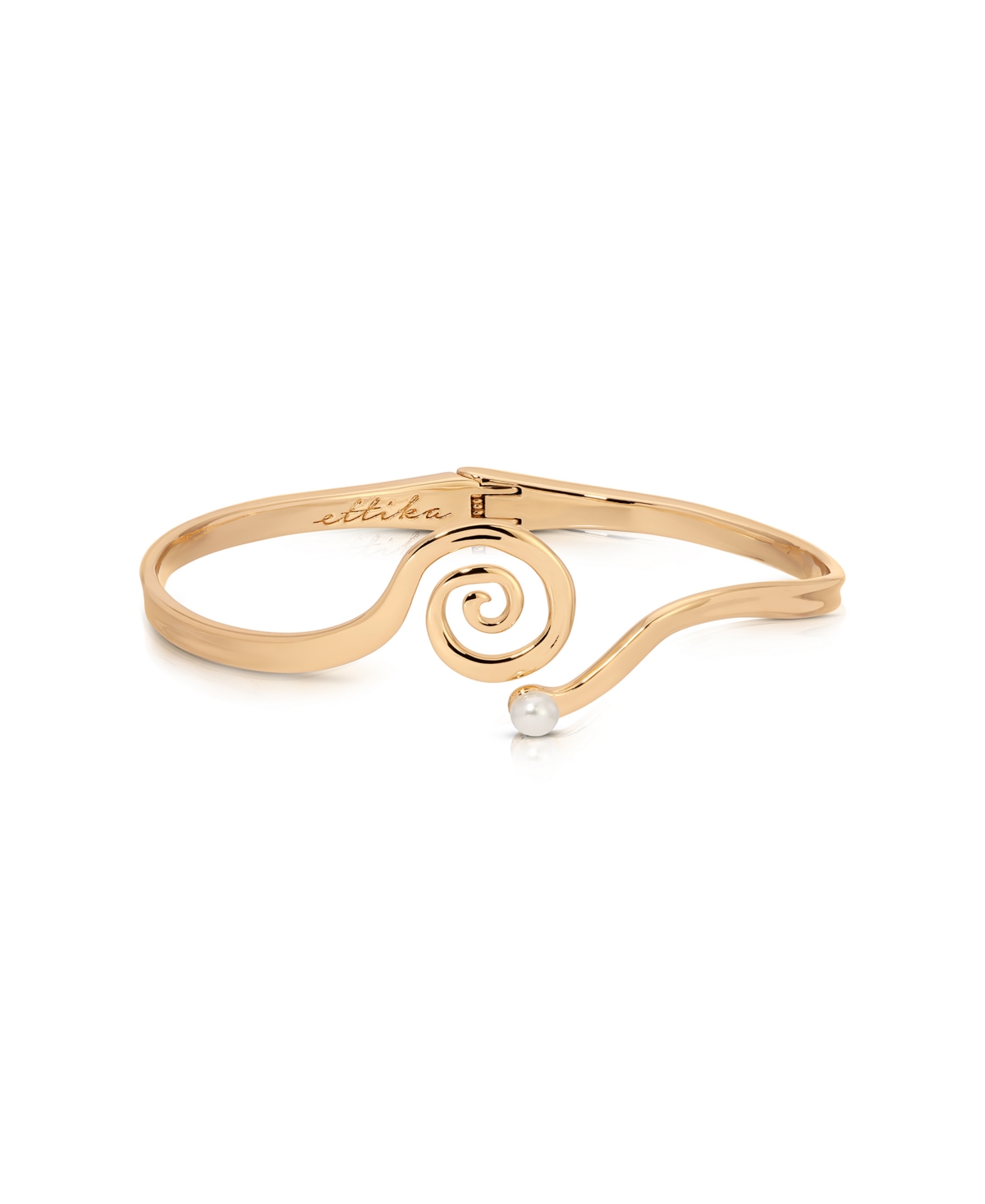 Click here for Ettika Mini Aura Swirl Cuff Bracelet - Gold prices