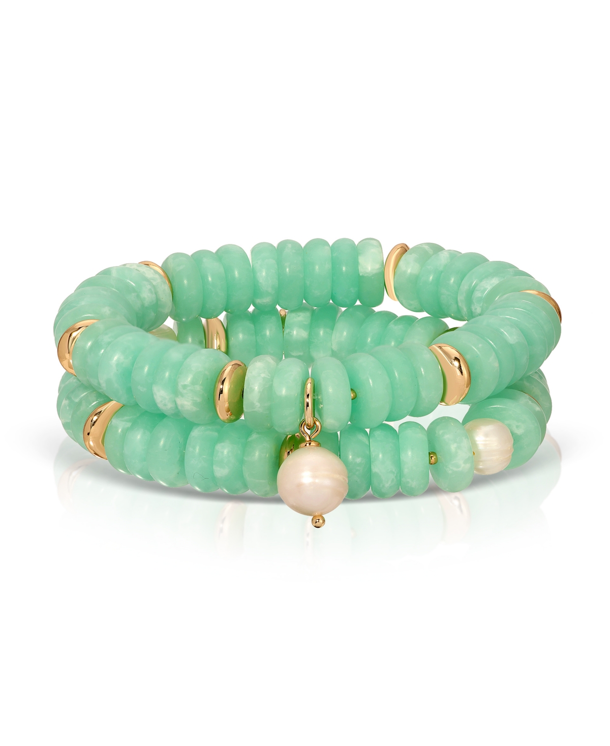 Click here for Ettika Saint Tropez Stretch Bracelet Set - Gold prices