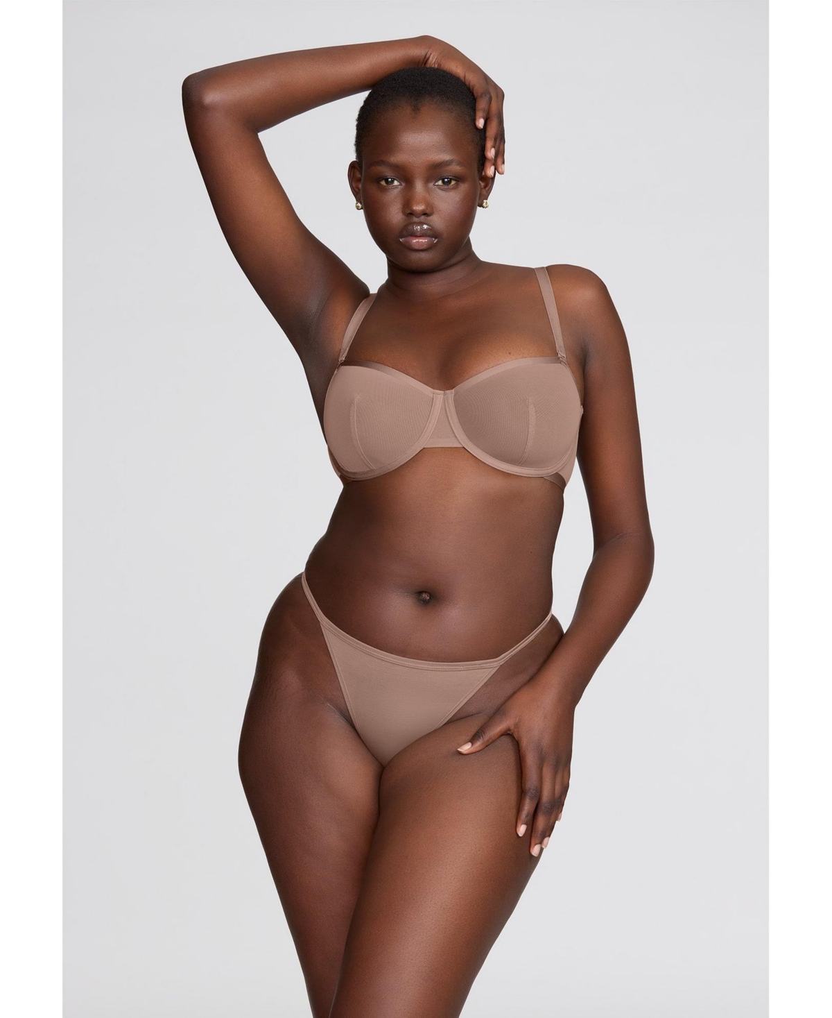 Click here for Cuup Womens The Plunge - Mesh - Taupe prices