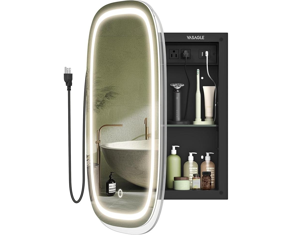 Click here for Songmics Home Wall-Mounted Bathroom Cabinet with L... prices
