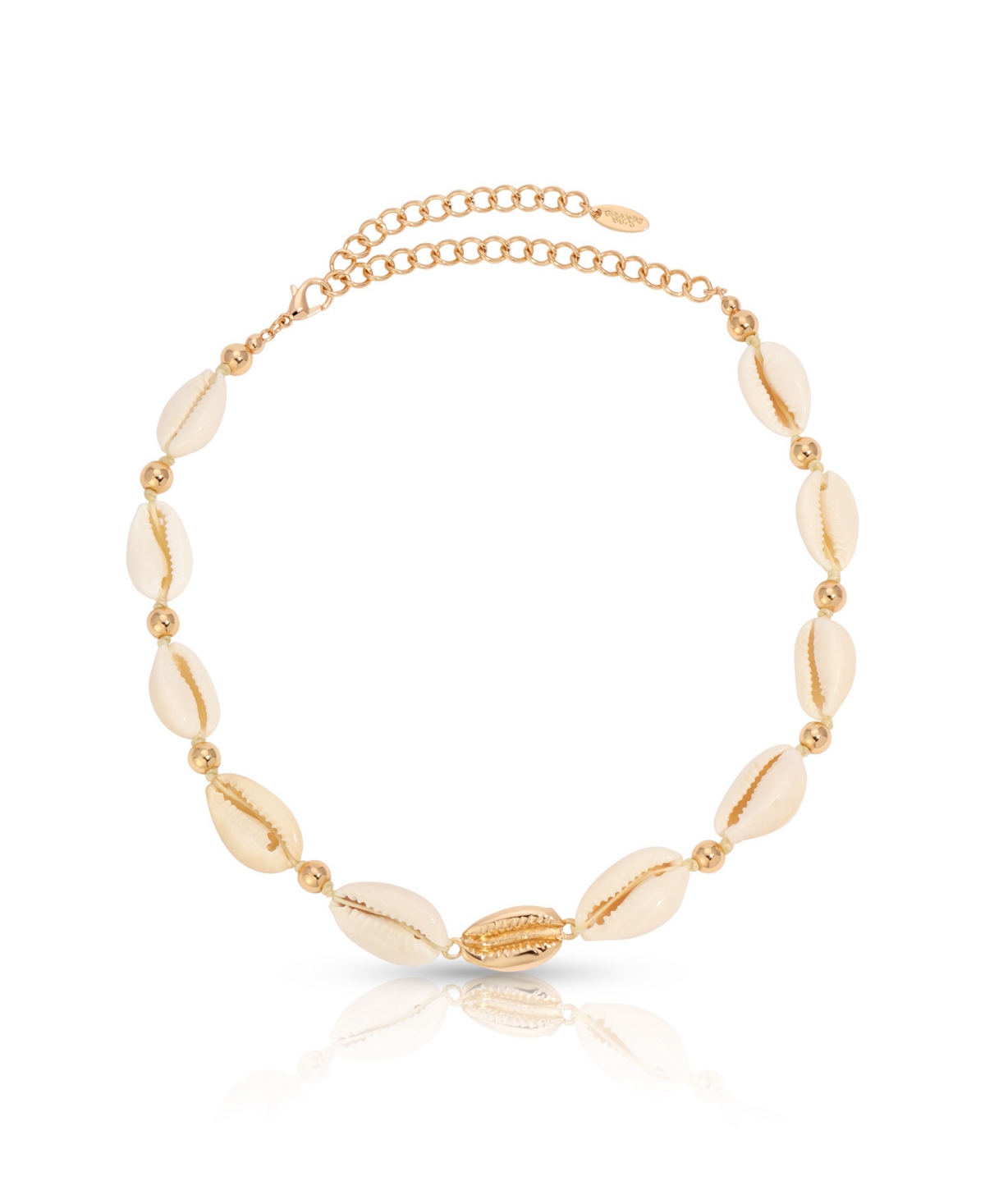 Click here for Ettika Out to Sea Cowrie Shell Choker Necklace - G... prices