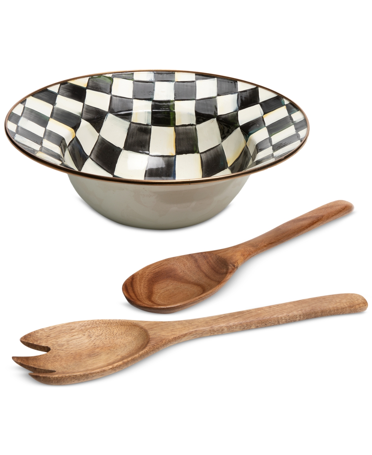 Click here for Mackenzie-Childs Courtly Check 3-Pc. Salad Serving... prices