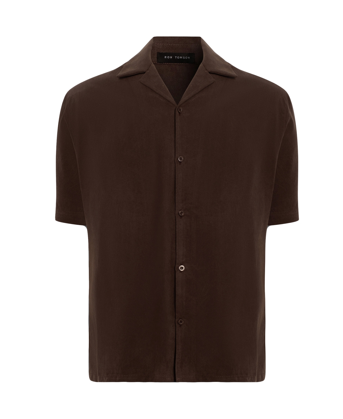 Click here for Ron Tomson Mens Brezzy Relaxed Camp Collar Shirt -... prices