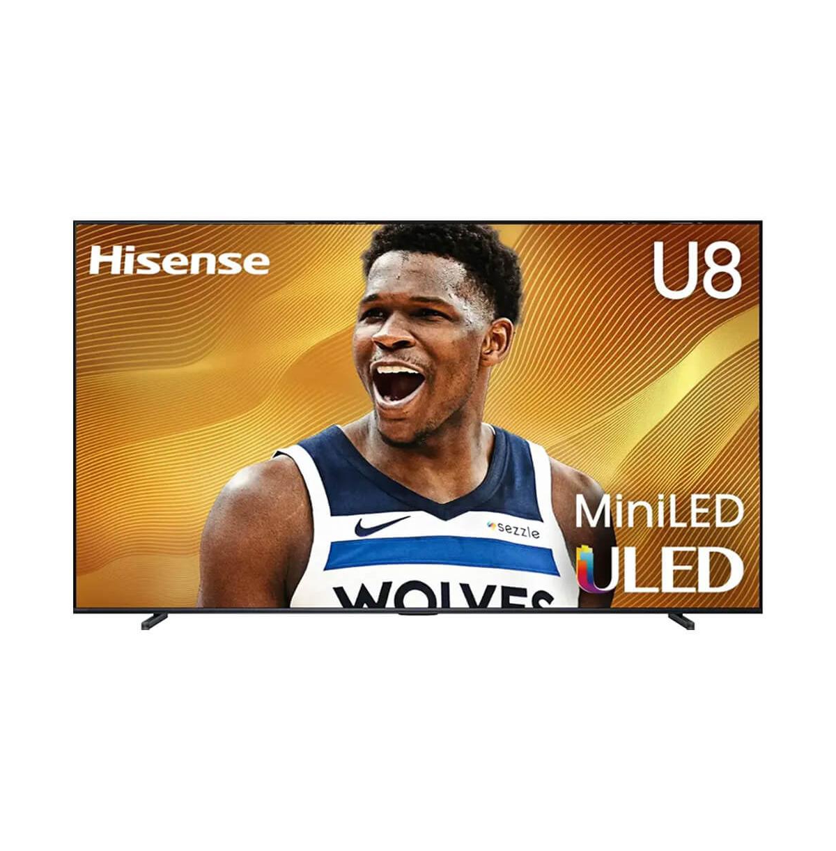 Hisense 100" Class U8 Series 4K Mini-led Qled Uhd Smart Google Tv - 100U8QG - Black