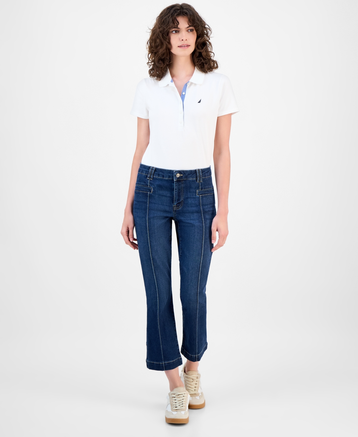 Click here for Nautica Jeans Womens Front-Seam Cropped Jeans - Sa... prices
