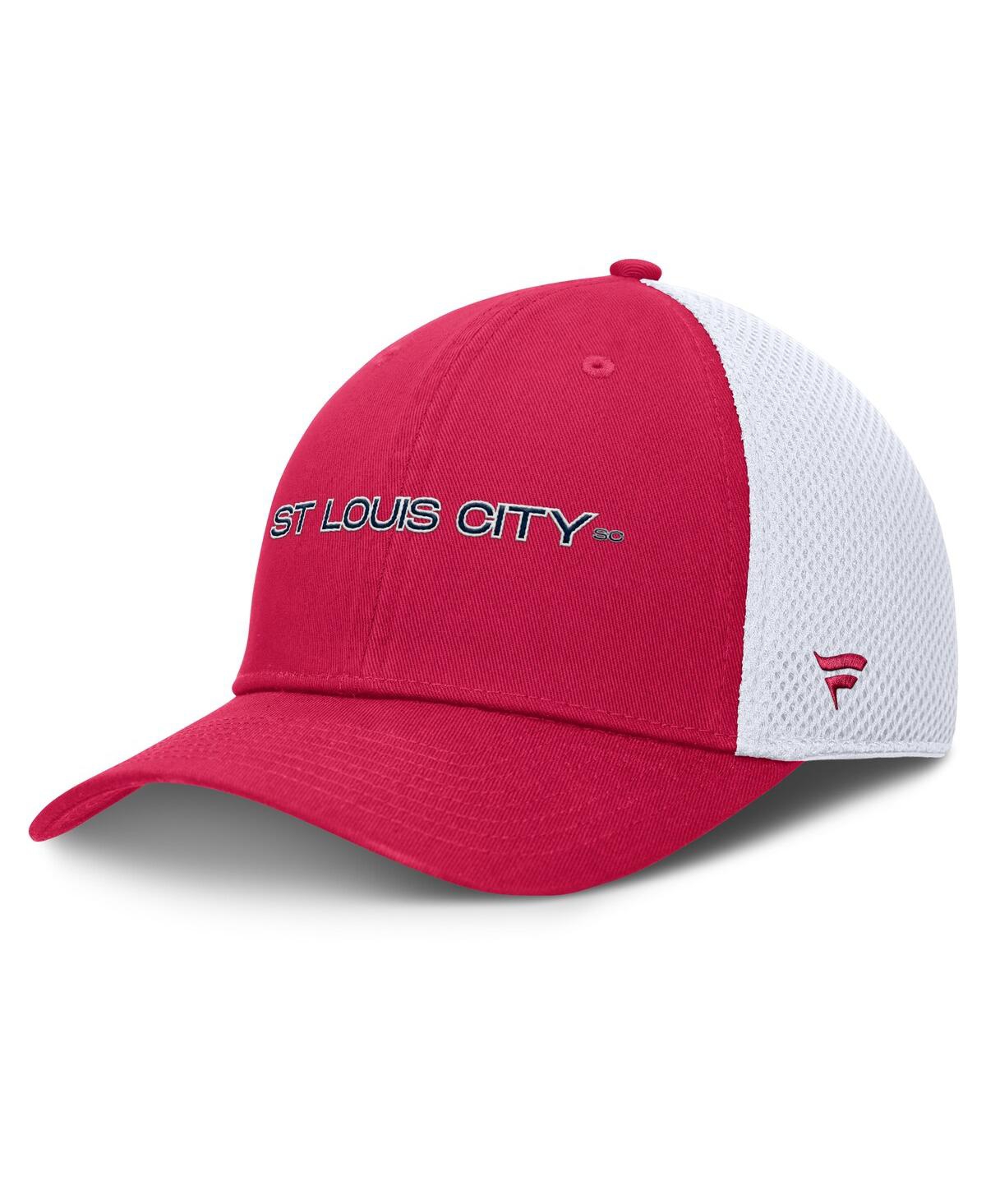 Click here for Fanatics Mens Red St. Louis City Sc Rocket Flex Ha... prices