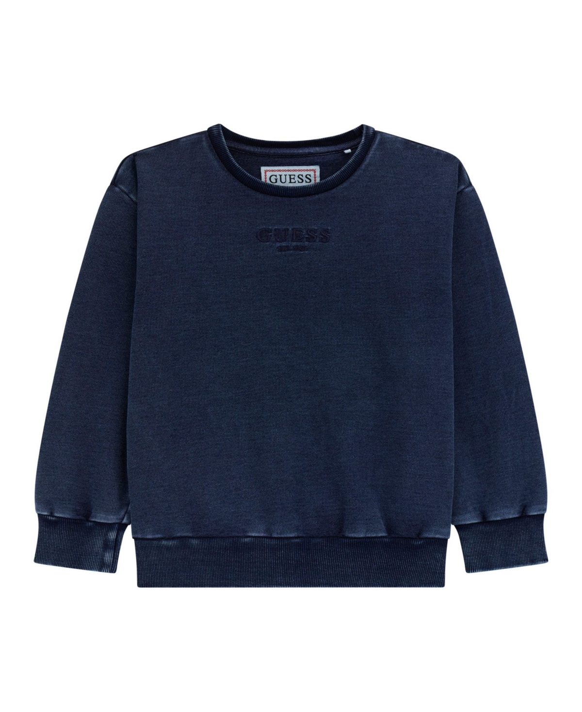 Click here for Guess Big Boys Oversize Crewneck Sweatshirt - Blue prices