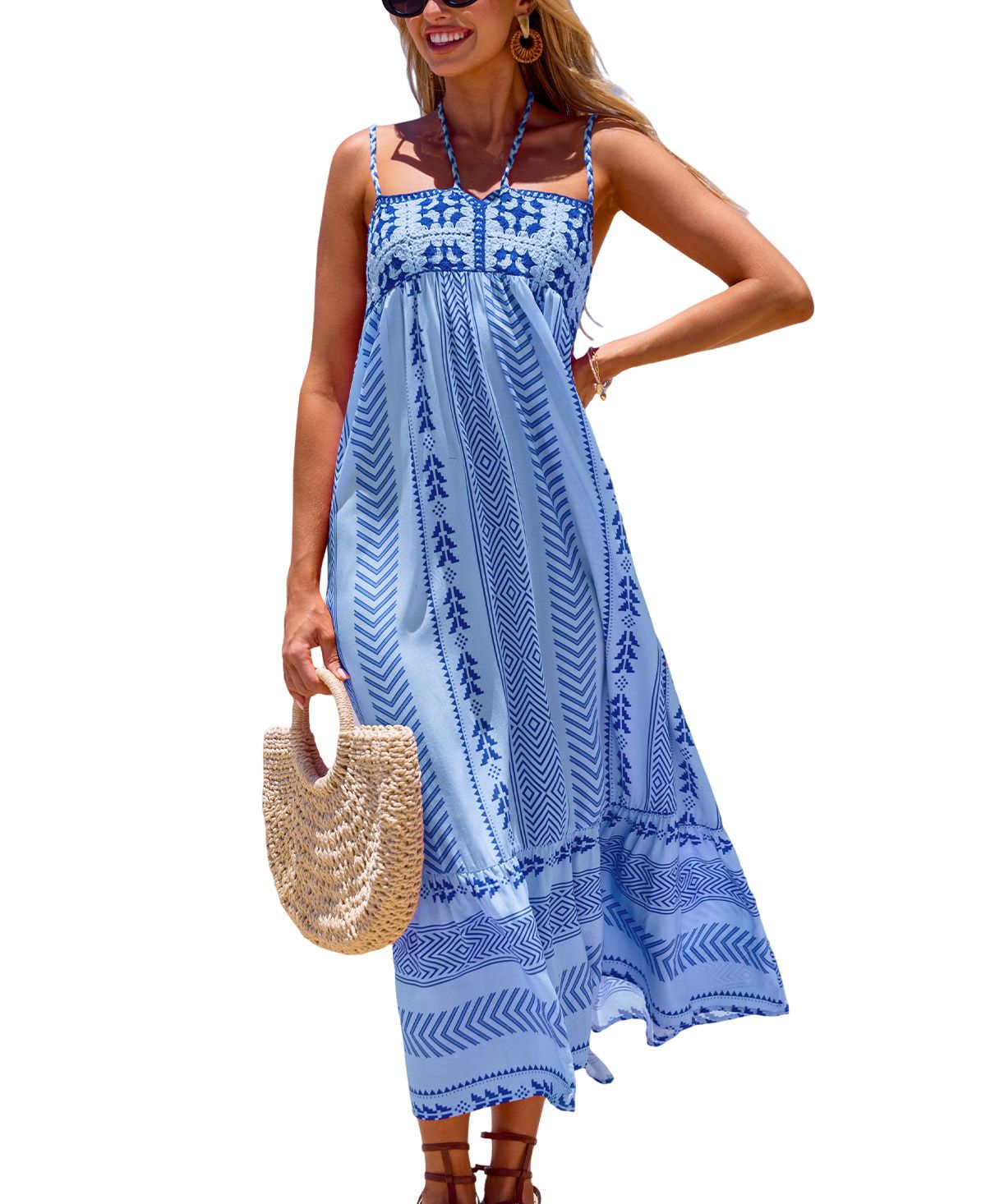 Click here for Cupshe Womens Bohemian Bliss Midi Beach Dress prices