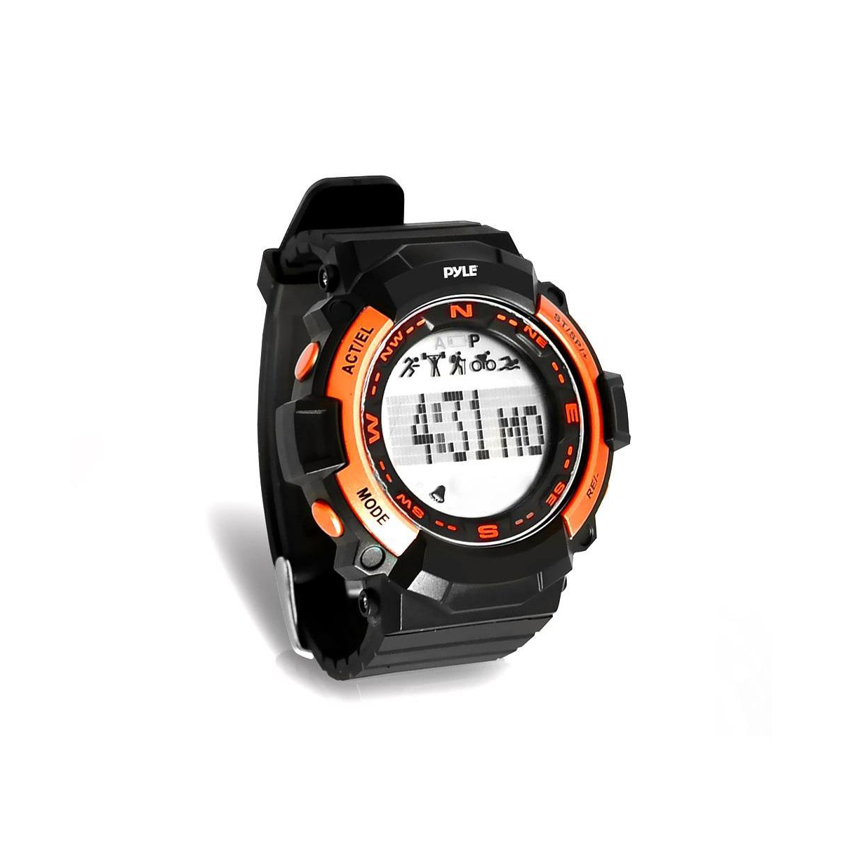 Multi-Function Sports Wrist Watch  Sleep Monitor  Pedometer Step Counter and Stop Watch (Orange)