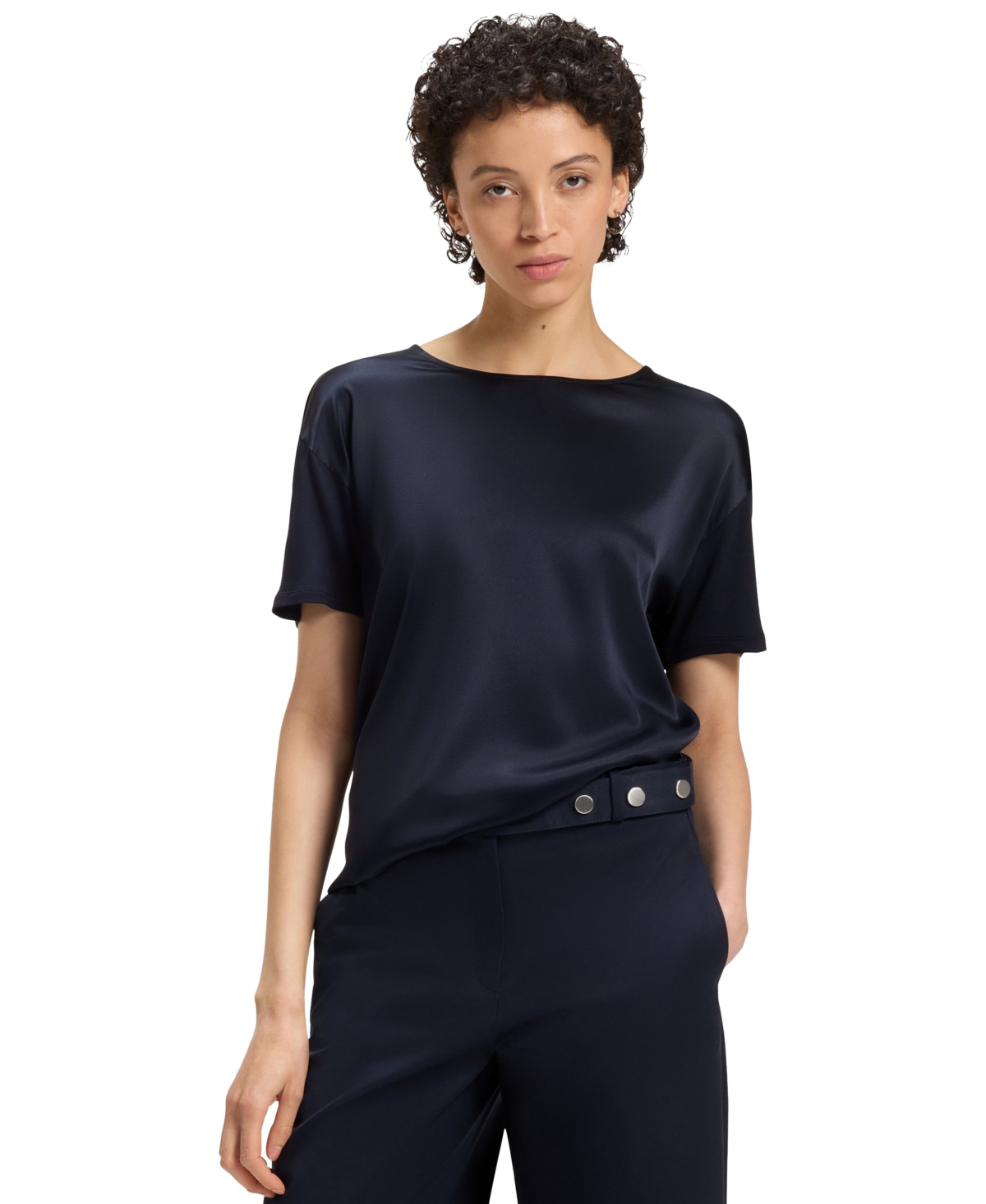 Click here for Boss by Hugo Boss Womens Stretch-Silk Regular-Fit... prices