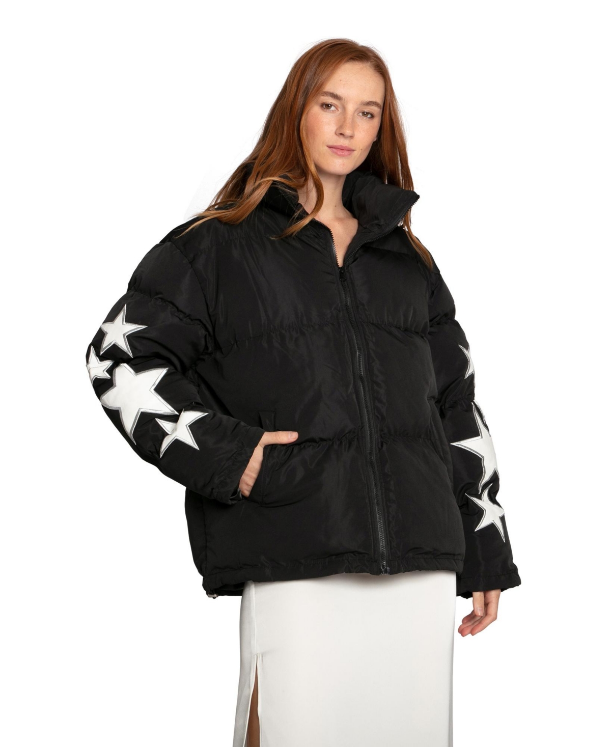 Click here for Belle & Bloom Womens A Star Is Born Puffer Jacket... prices