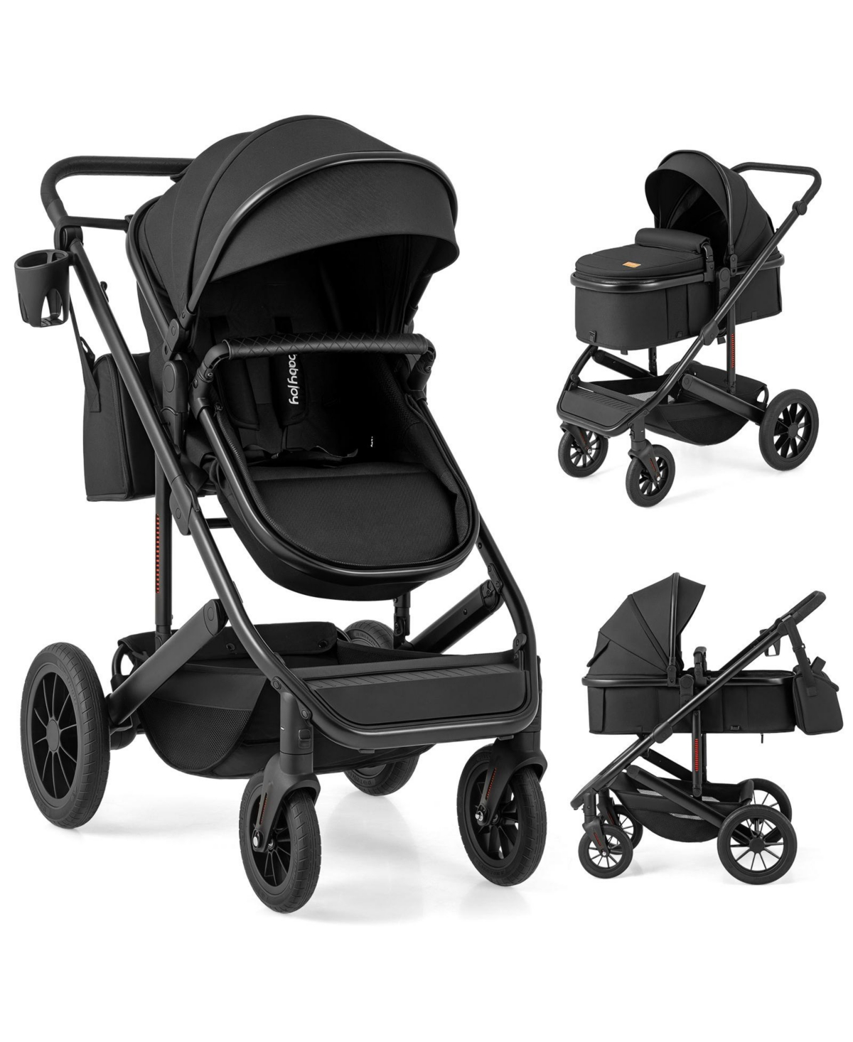 Click here for Gymax Toddler 3-in-1 Newborn Stroller Folding Conv... prices
