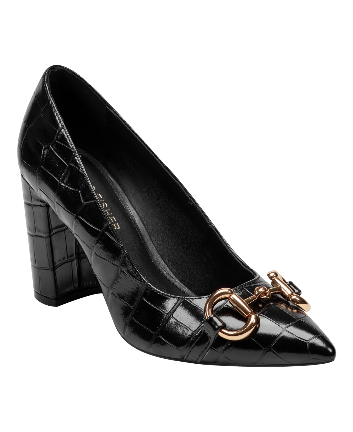 Click here for Marc Fisher Womens Gruff Bit High Block Heel Pumps... prices