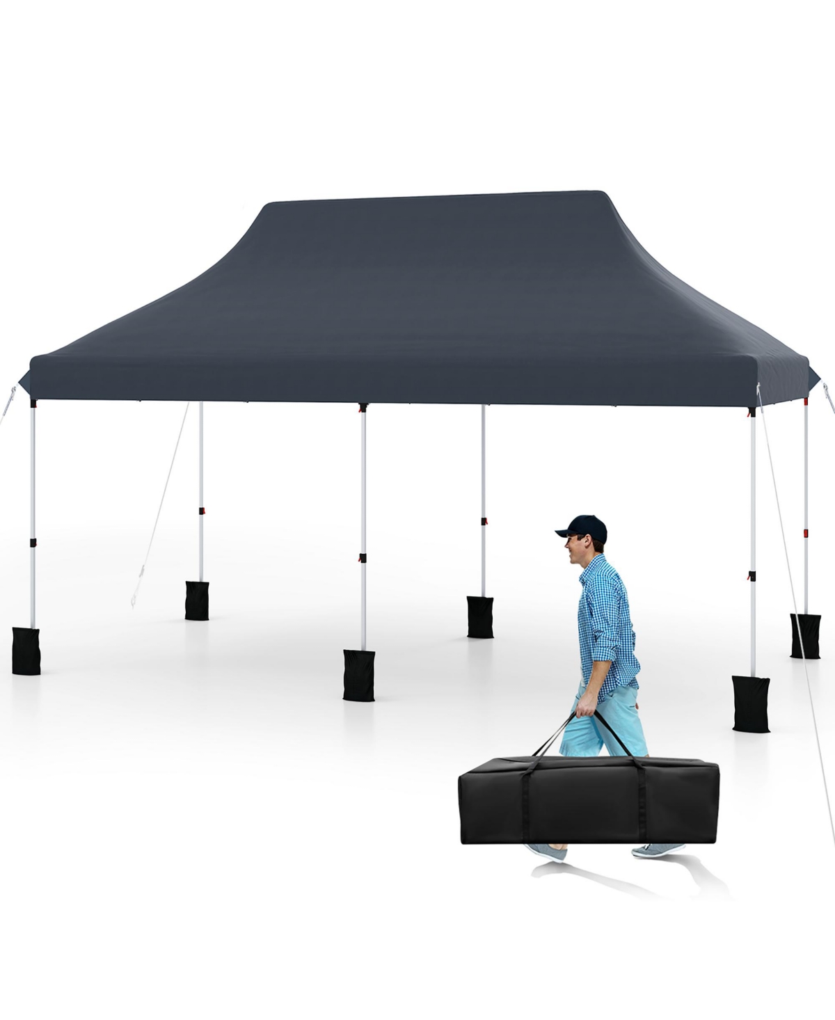 Click here for Gymax 10 x 20FT Pop-up Canopy Tent Folding Instant... prices