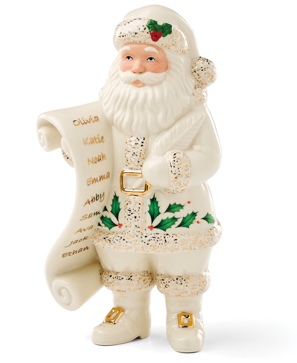 Click here for Lenox 2025 Santa with List Figurine - Ivory prices