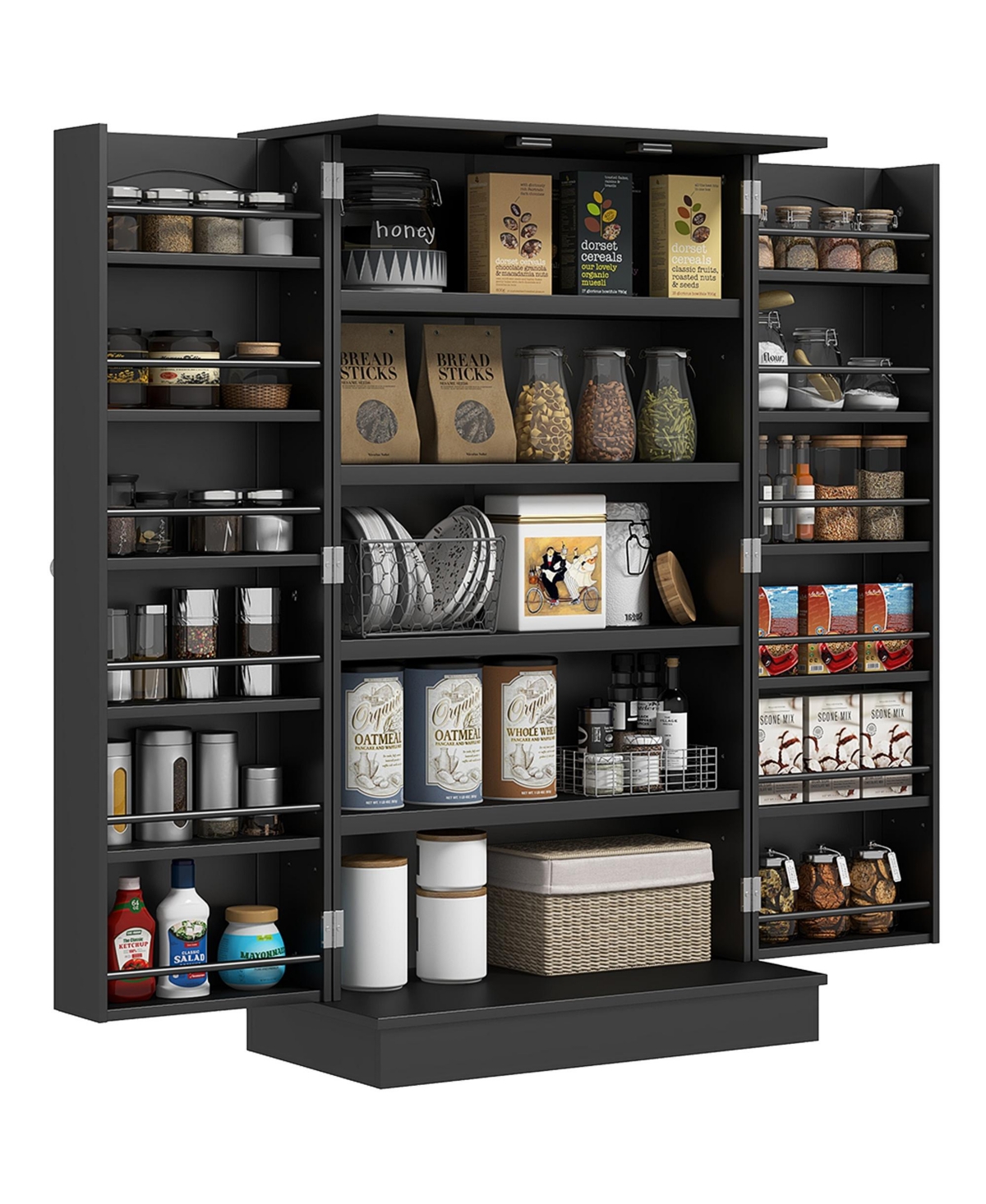 Click here for Homcom Kitchen Pantry Storage Cabinet w/ 5-tier Sh... prices