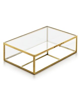 Home Design Studio Medium Glass Box, Created for Macy's - Macy's