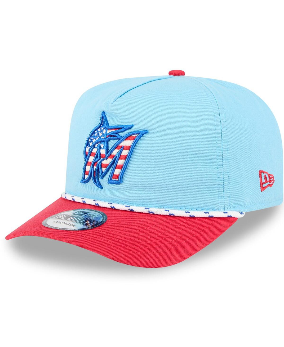 Click here for New Era Mens Light Blue/Red Miami Marlins 2025 Fou... prices