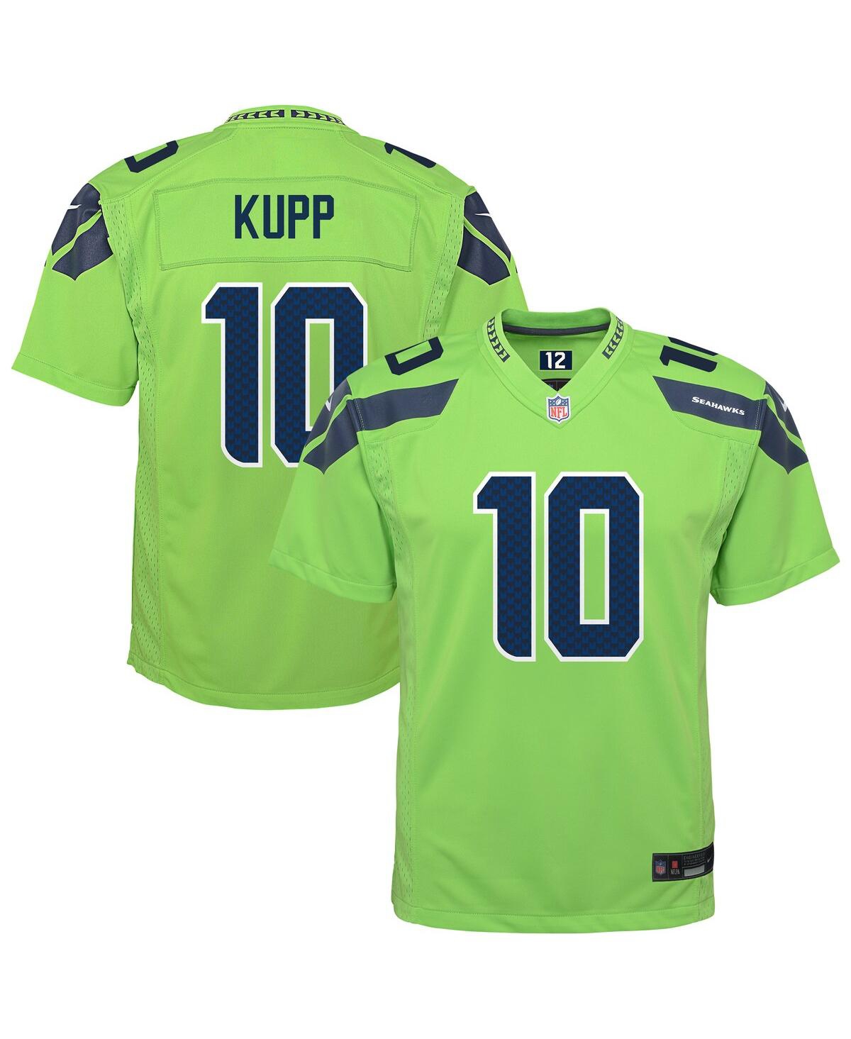 Click here for Nike Big Boys and Girls Cooper Kupp Neon Green Sea... prices