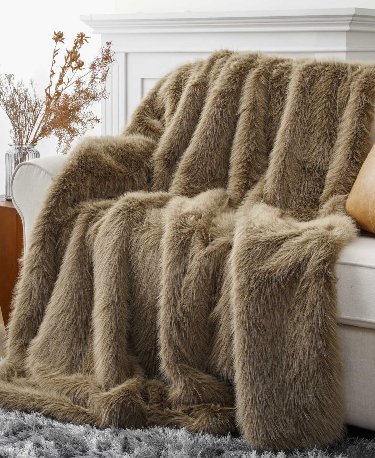 Click here for Battilo Lifestyle Faux Fur Throw  60 x 80 - Tan prices