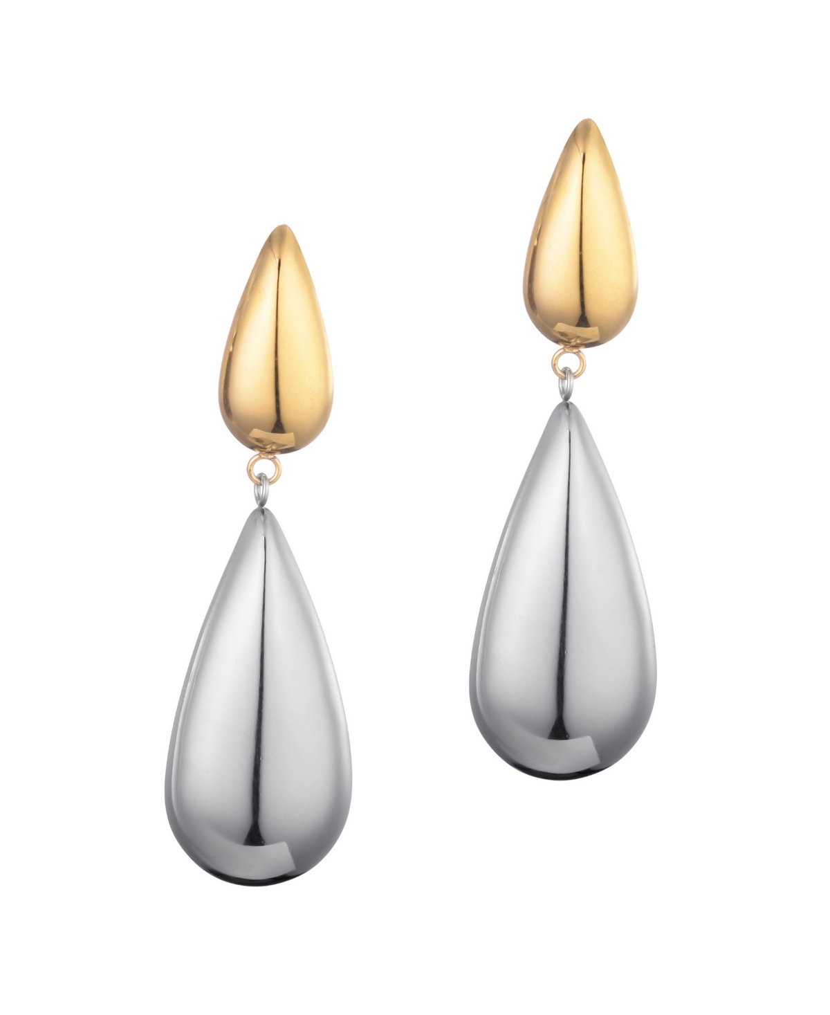 Click here for Adornia Two Tone Mixed Metal Teardrop Drop Earring... prices