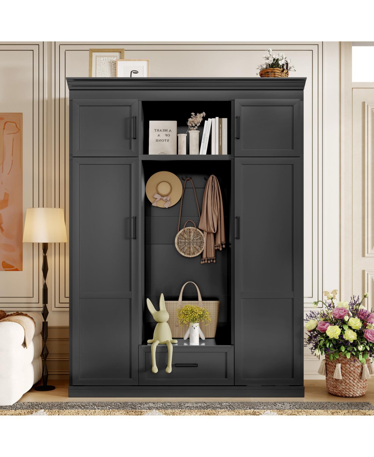 Click here for Streamdale Furniture Hall Tree with Bench 3 Hooks... prices