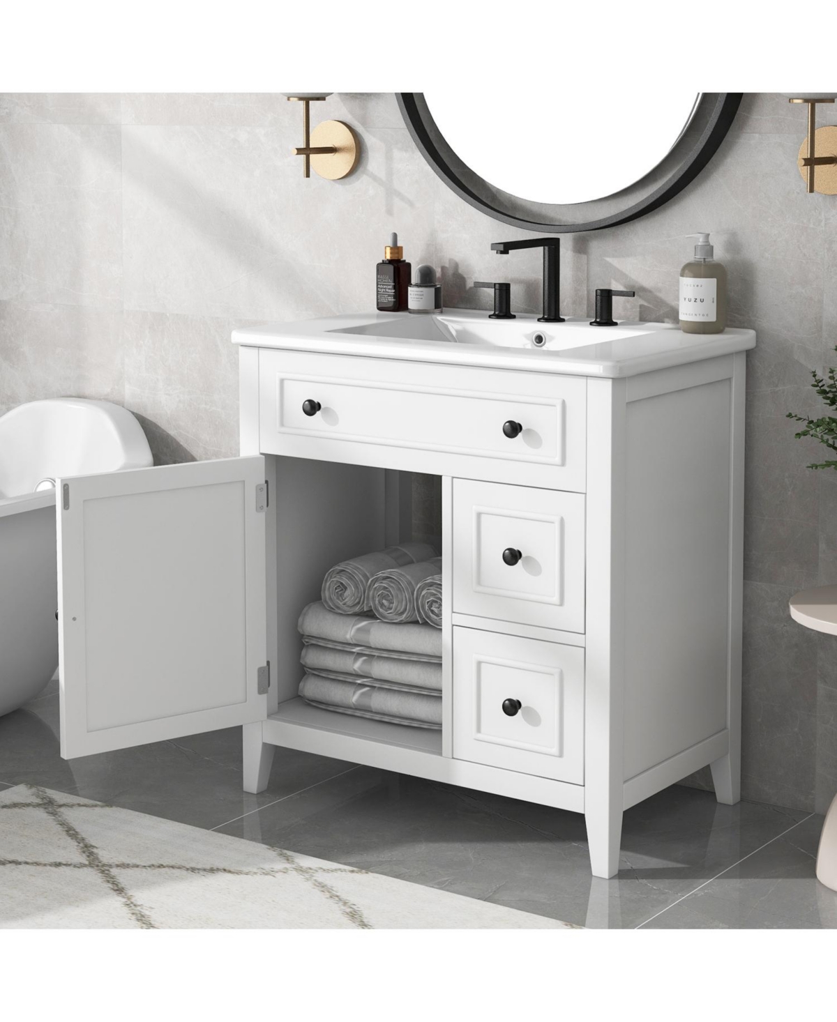 Click here for Streamdale Furniture 30" Bathroom Vanity with... prices