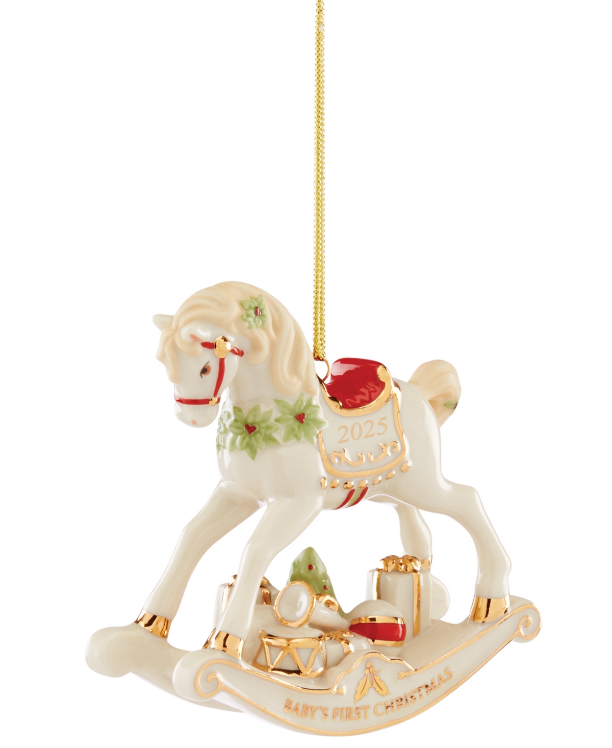 Click here for Lenox 2025 Vintage Rocking Horse Ornament - Multi prices