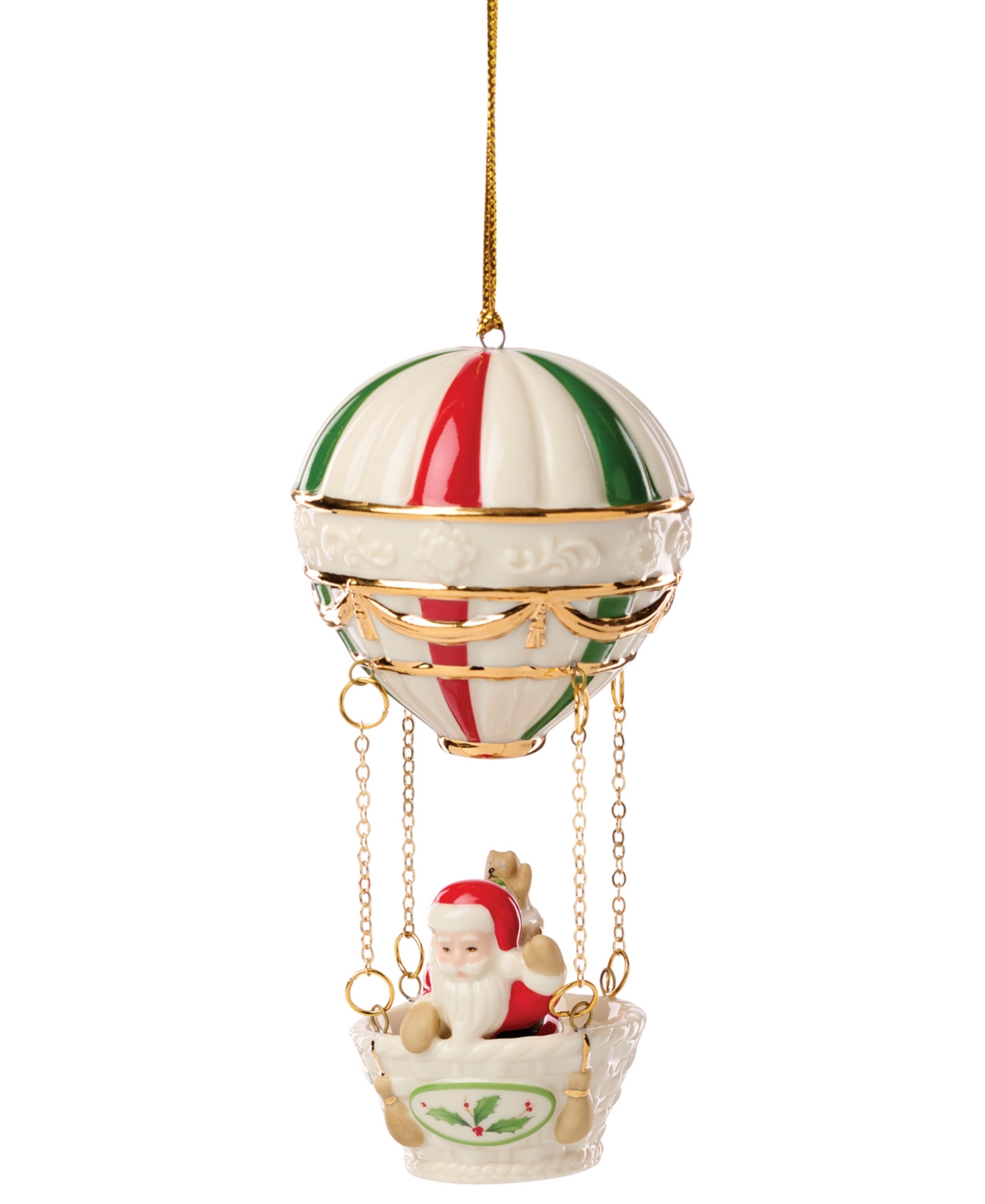 Click here for Lenox Christmas Hot Air Balloon Ornament - Green prices