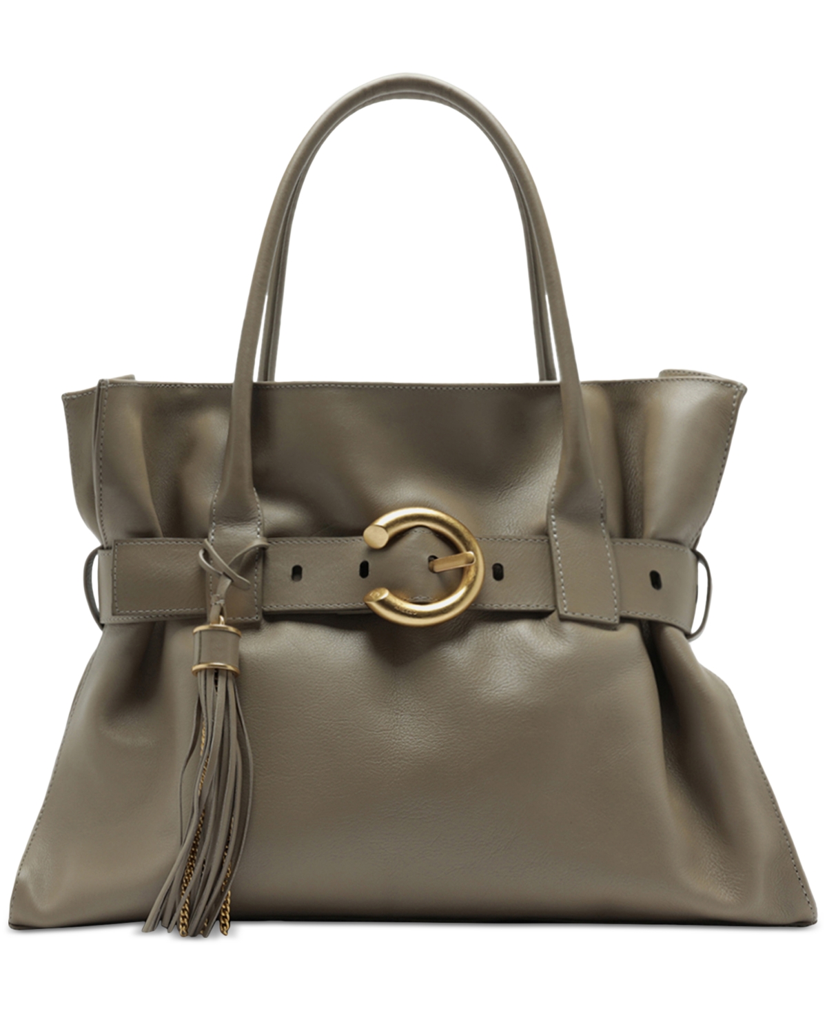 Click here for Arezzo Rivera Large Leather Shopping Bag - Topo Gr... prices