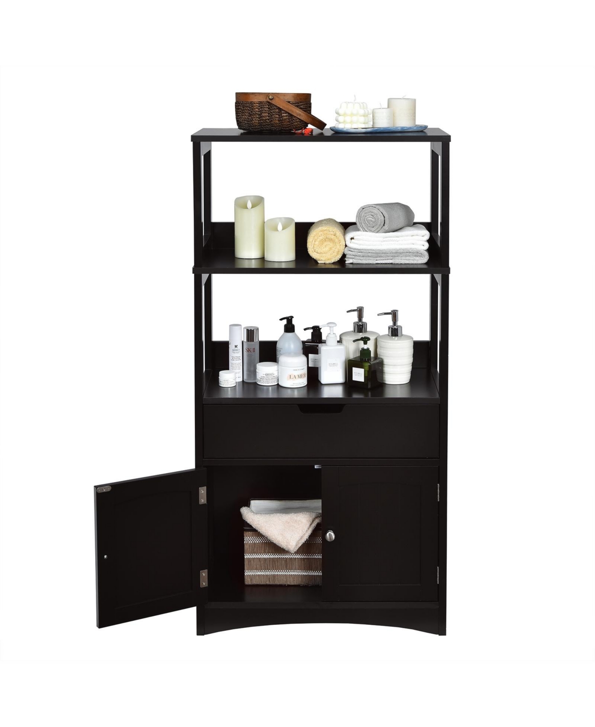 Click here for Bathroom Storage Cabinet with Drawer and Shelf Flo... prices